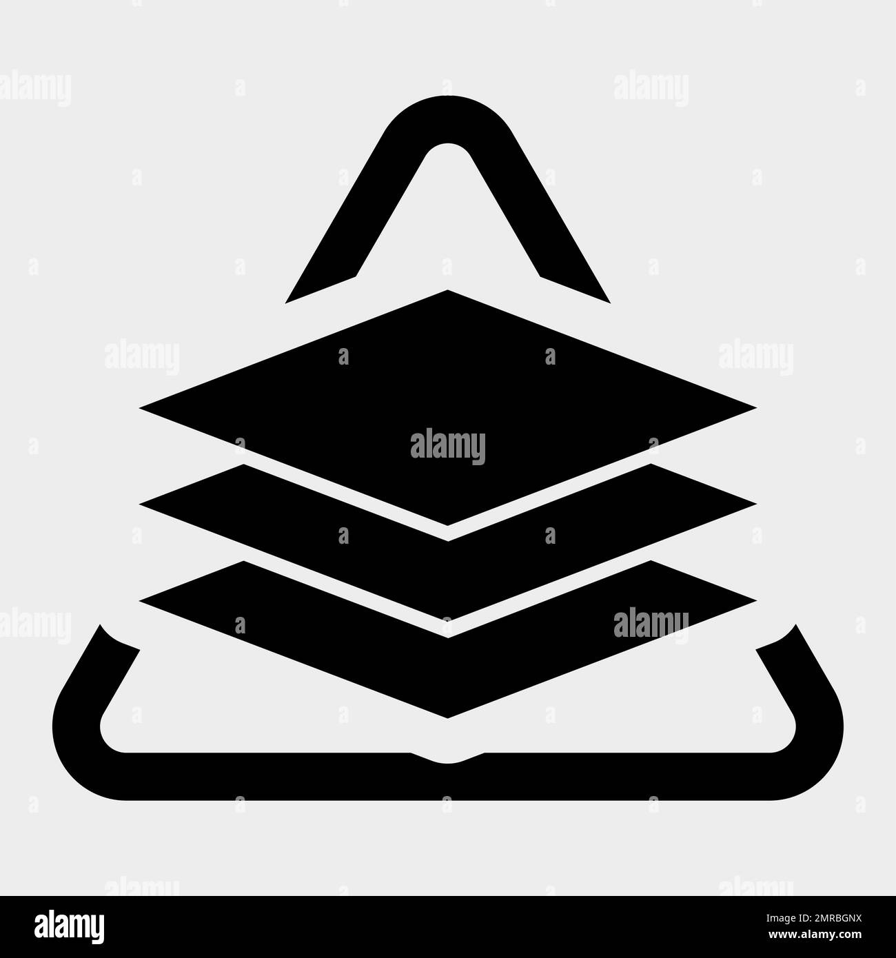 Ebenen Symbol Symbol Zeichen Isolieren auf weißem Hintergrund, Vektor ...
