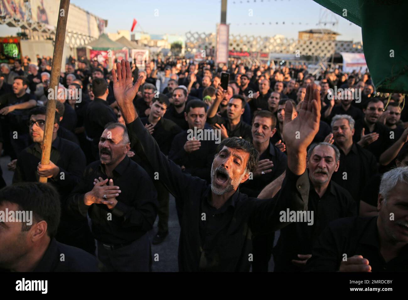 Mourners beat their chests in a procession during the Muslim month of ...