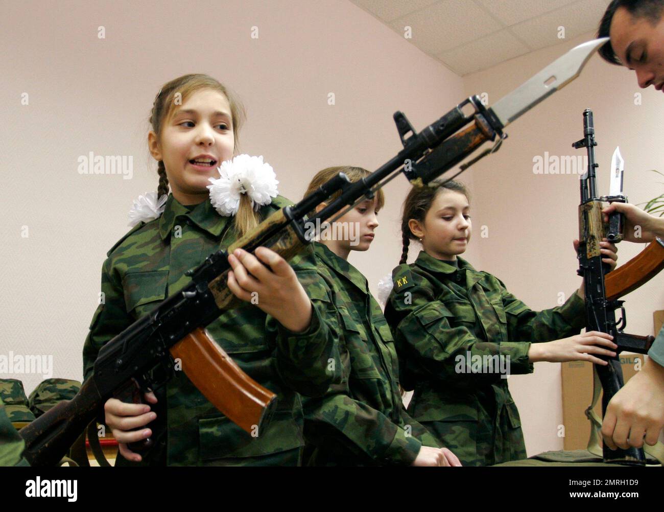 FILE - In this Tuesday, Nov. 26, 2005 file photo, girls learn to ...