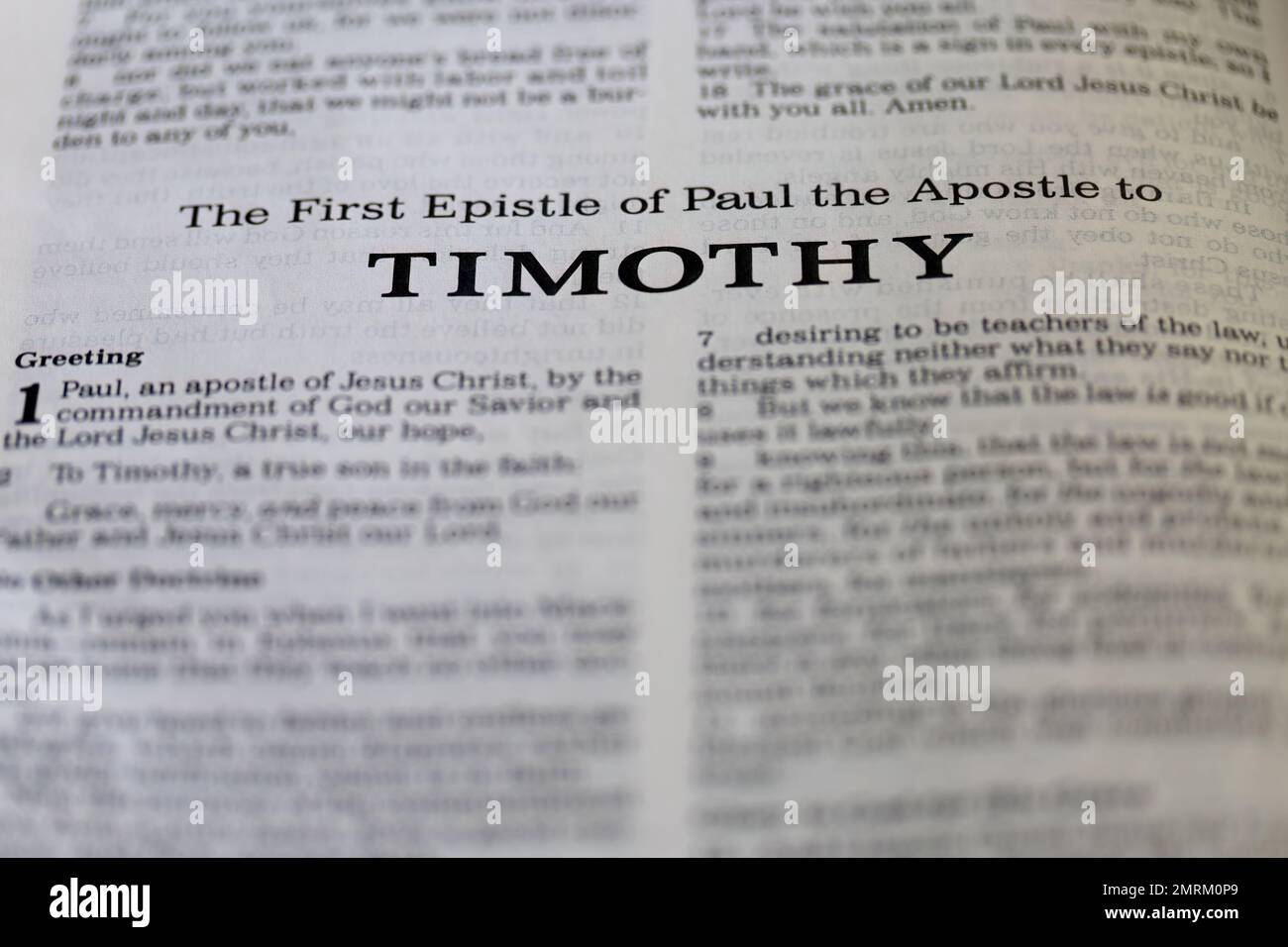 Erster brief des apostels paulus an timotheus -Fotos und -Bildmaterial in hoher Auflösung – Alamy