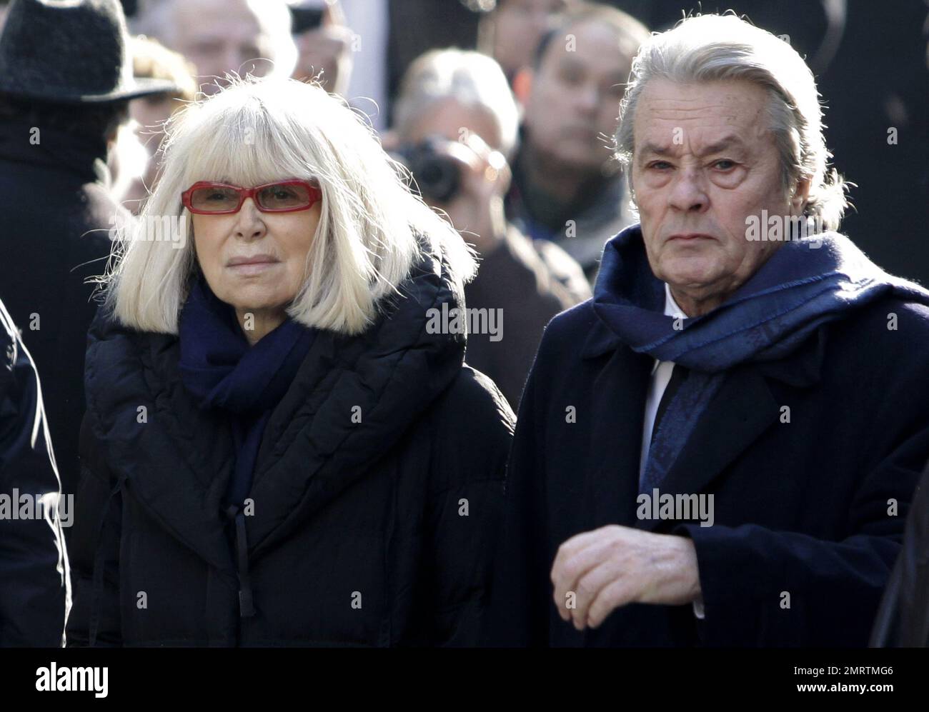 FILE - In this March 4, 2011 file photo, French actor Alain Delon and ...