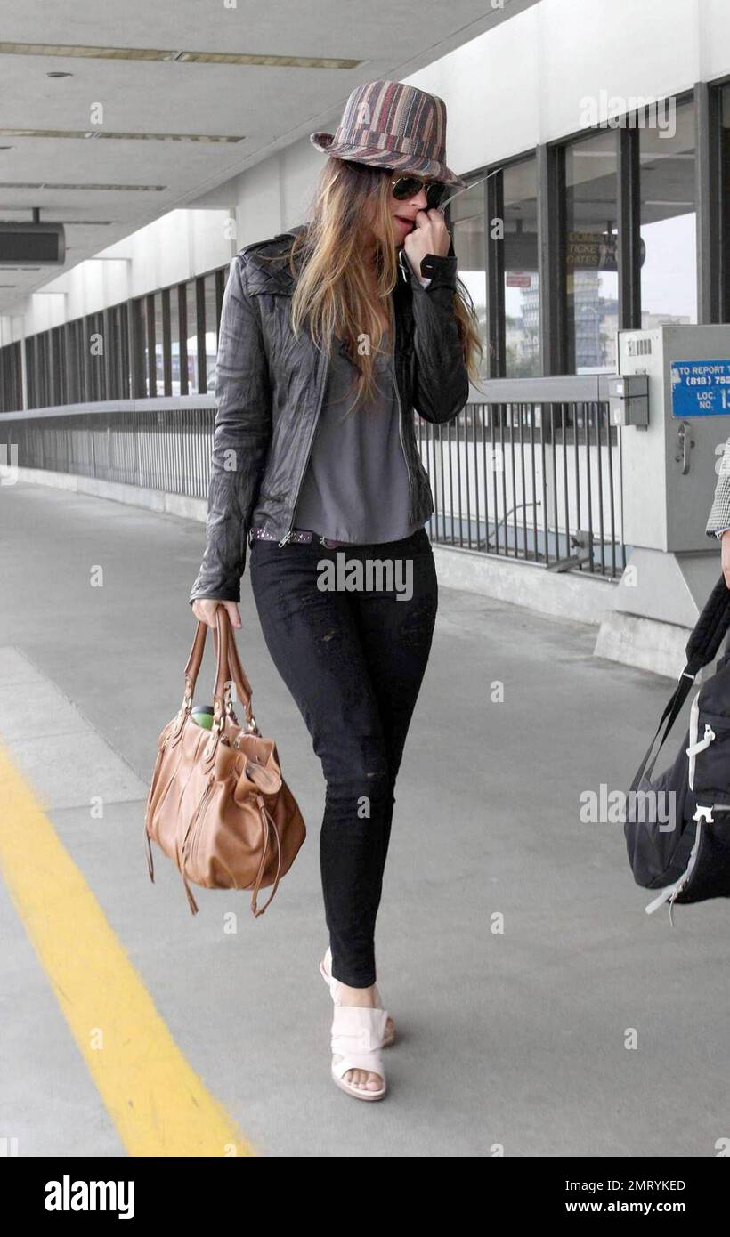 Die Schauspielerin Megan Fox kam heute Morgen am LAX an, um nach New ...