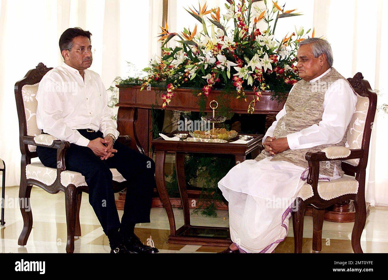 In this July 15, 2001, file photo, Pakistani President Gen. Pervez ...
