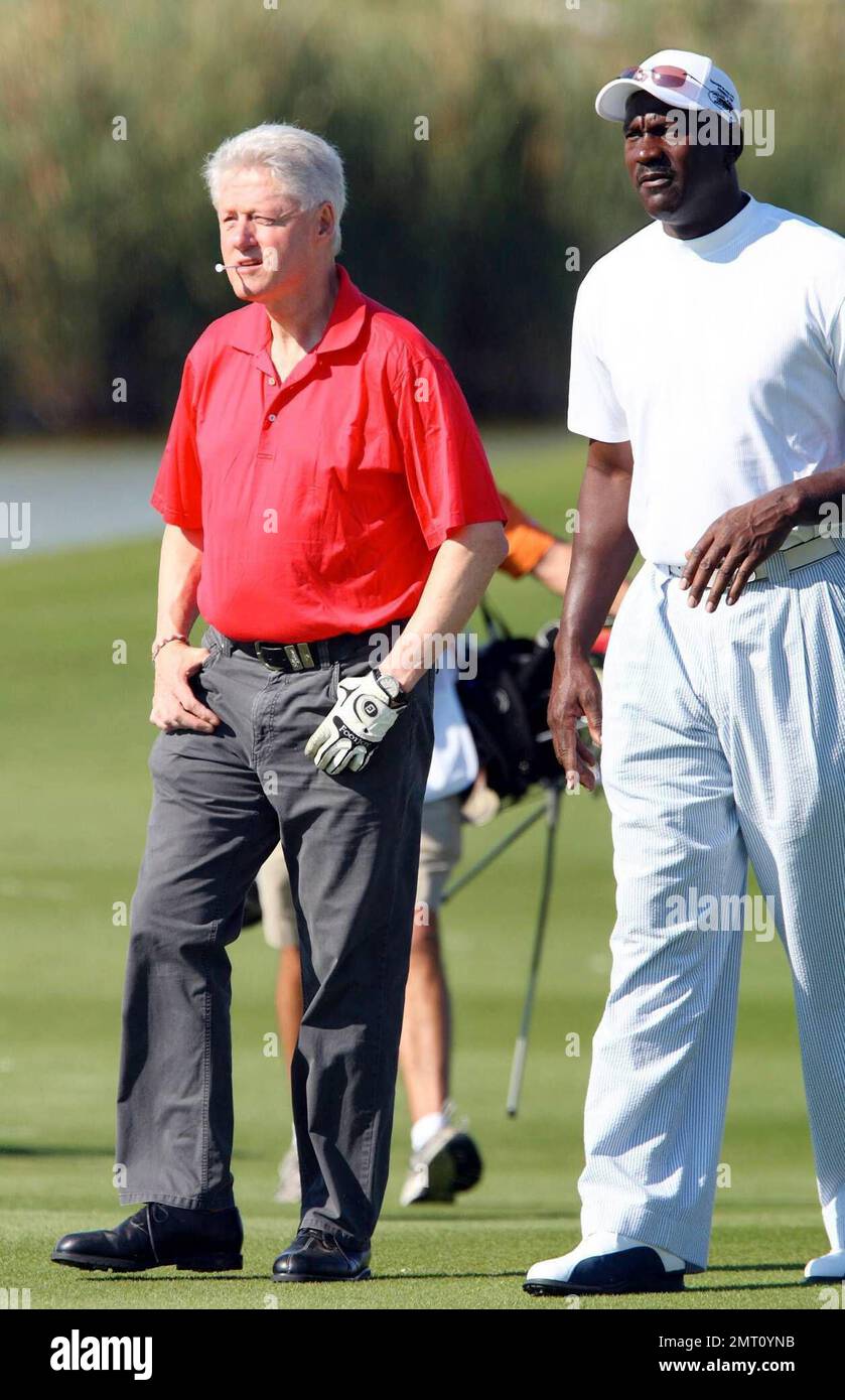 Exklusiv!! Präsident Bill Clinton und Michael Jordan spielen am dritten ...