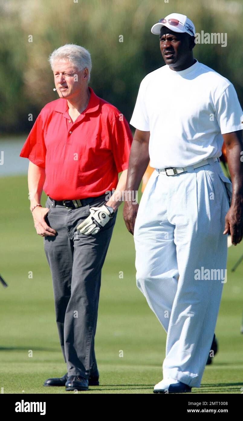 Exklusiv!! Präsident Bill Clinton und Michael Jordan spielen am dritten ...