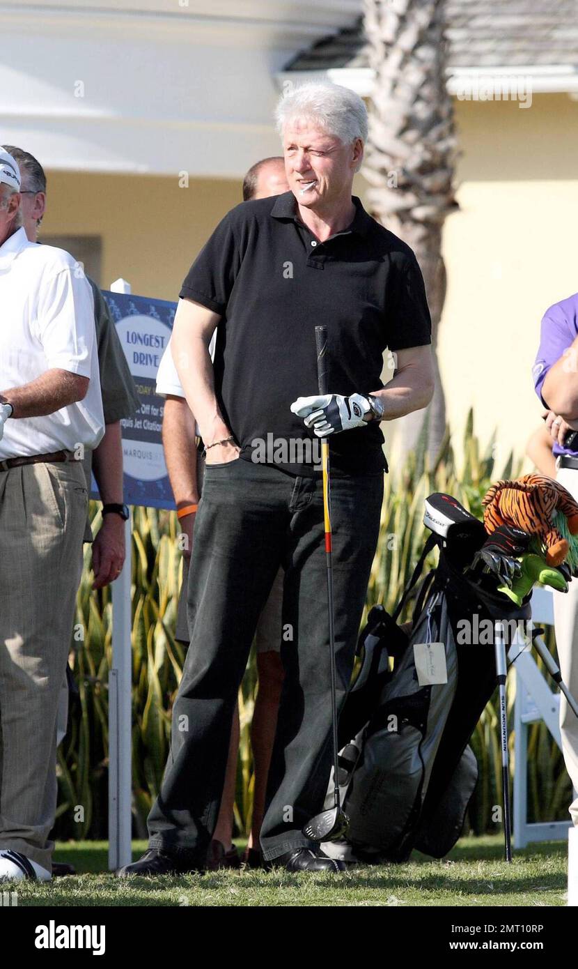 Exklusiv!! President Bill Clinton spielt am 4. Tag des Michael Jordan ...