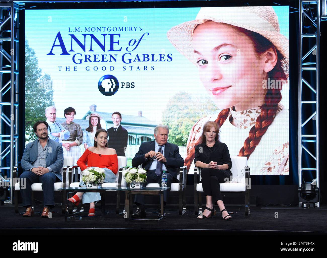 Bill Gardner, VP, programming and development, PBS, from left, Ella ...