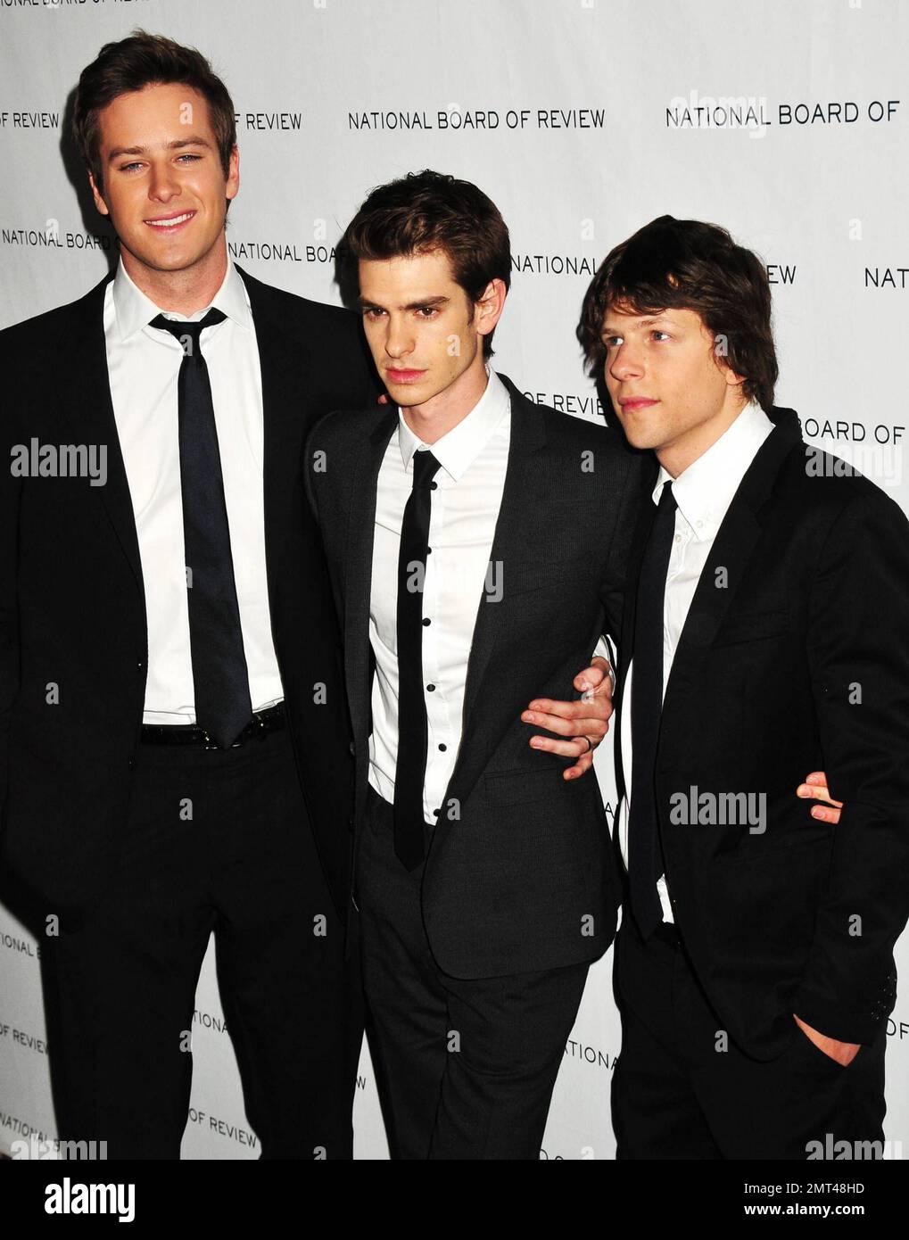 Jesse eisenberg andrew garfield und armie -Fotos und -Bildmaterial in ...