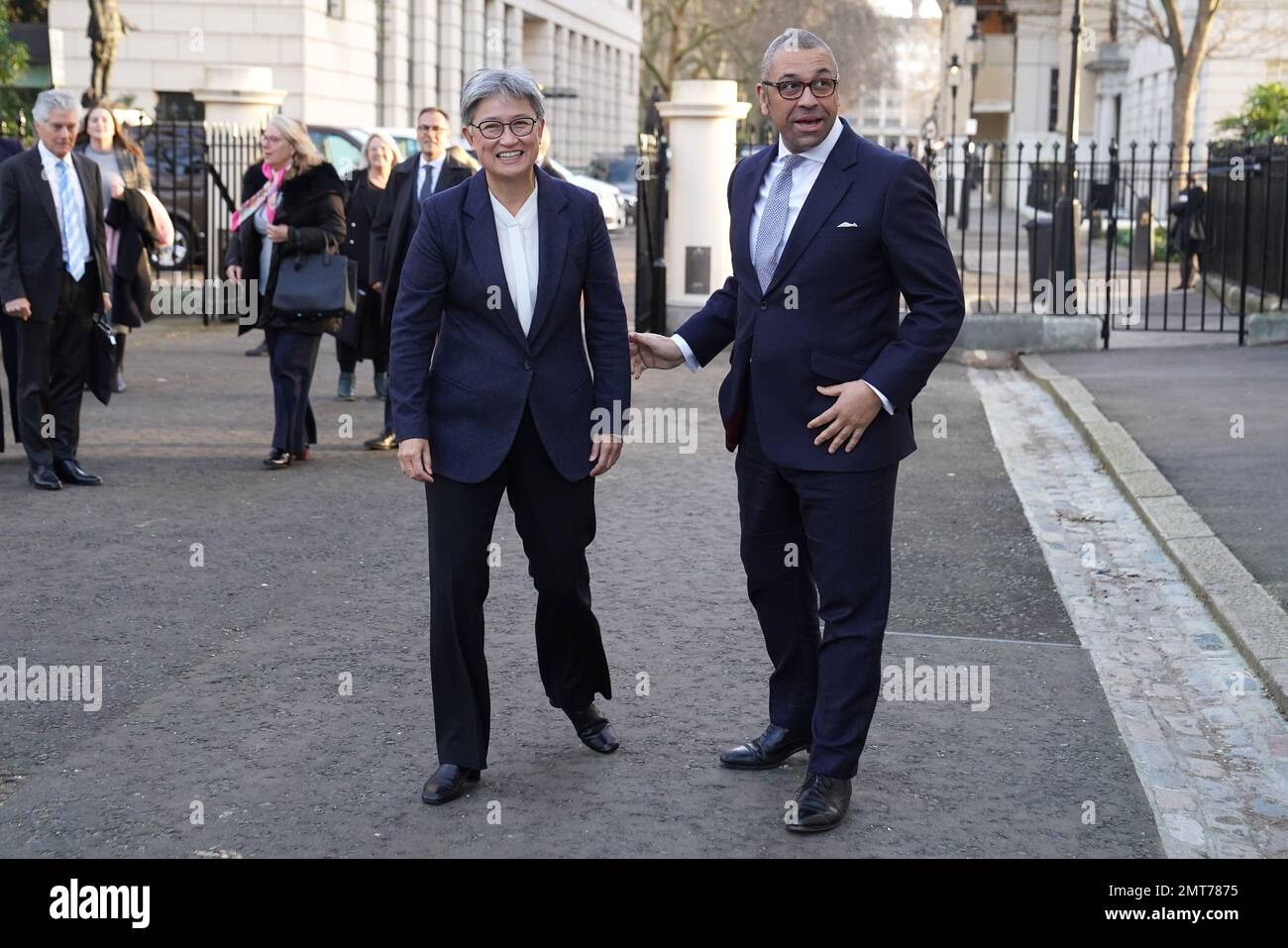 Außenminister James clever und australischer Außenminister Senator ...