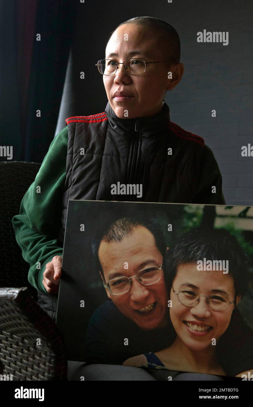 FILE - In this Dec. 6, 2012 file photo, Liu Xia, wife of 2010 Nobel Peace Prize winner Liu ...