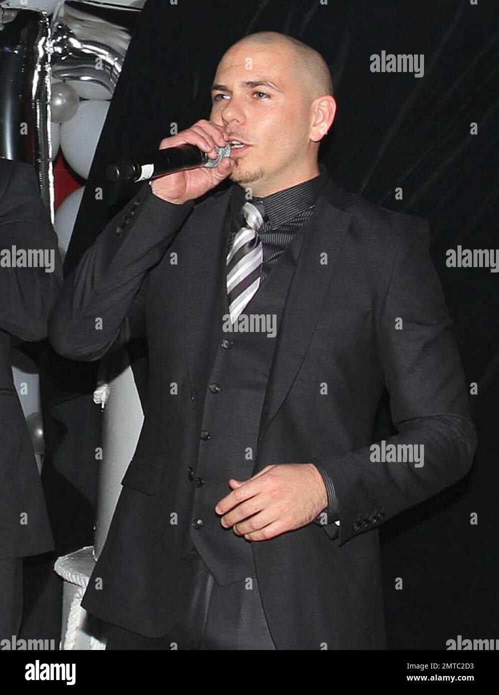 Rapper Pitbull (auch bekannt als Armando Christian Perez) feiert seinen ...