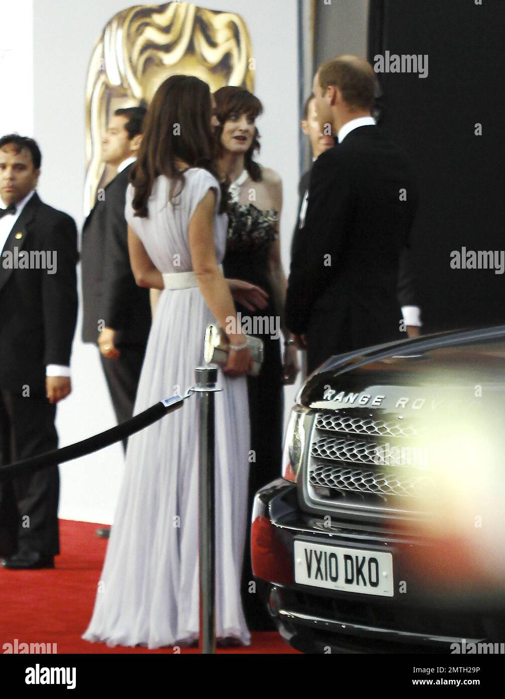 Das königliche Paar, der Herzog und die Herzogin von Cambridge, kommen ...