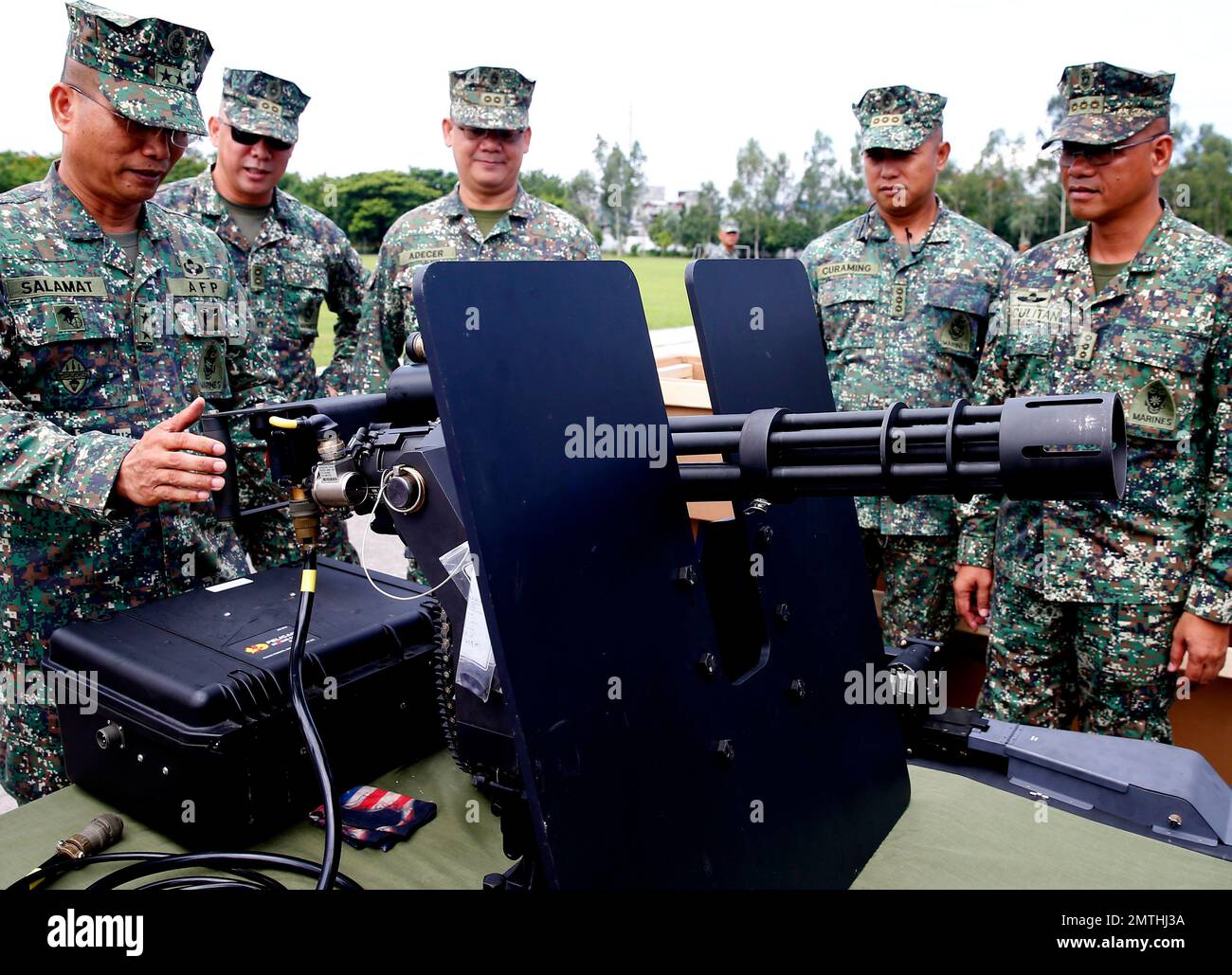 Philippine Marine Maj. Gen. Emmanuel Salamat, Commandant of the ...