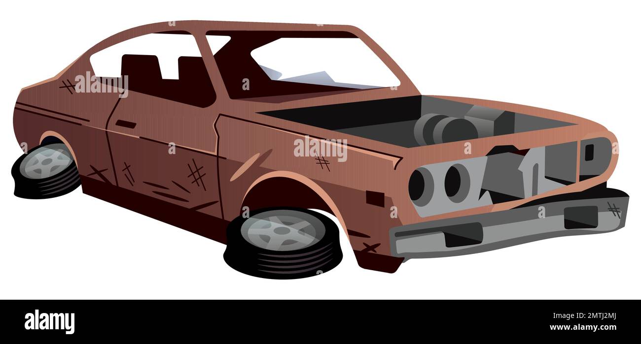 Rusty wreck Stock-Vektorgrafiken kaufen - Alamy