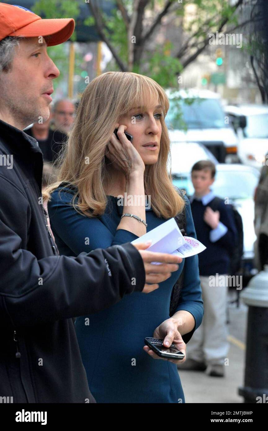 Sarah Jessica Parker filmt eine Szene am Set ihres neuen Films „Haben ...