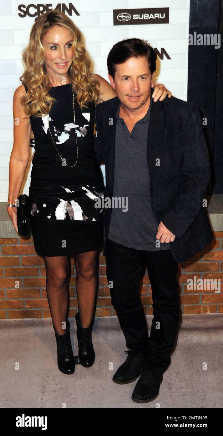 Michael j fox and his wife -Fotos und -Bildmaterial in hoher Auflösung ...