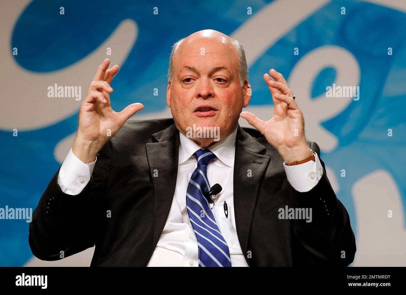 FILE - In this Monday, May 22, 2017, file photo, Jim Hackett speaks ...