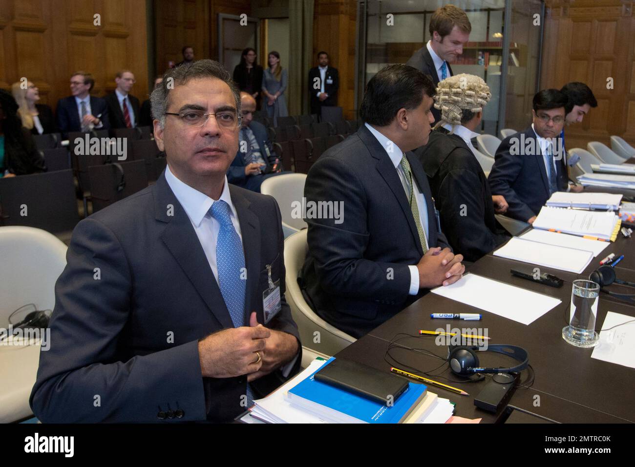 Moazzam Ahmad Khan, head of Pakistan's delegation and ambassador, left ...