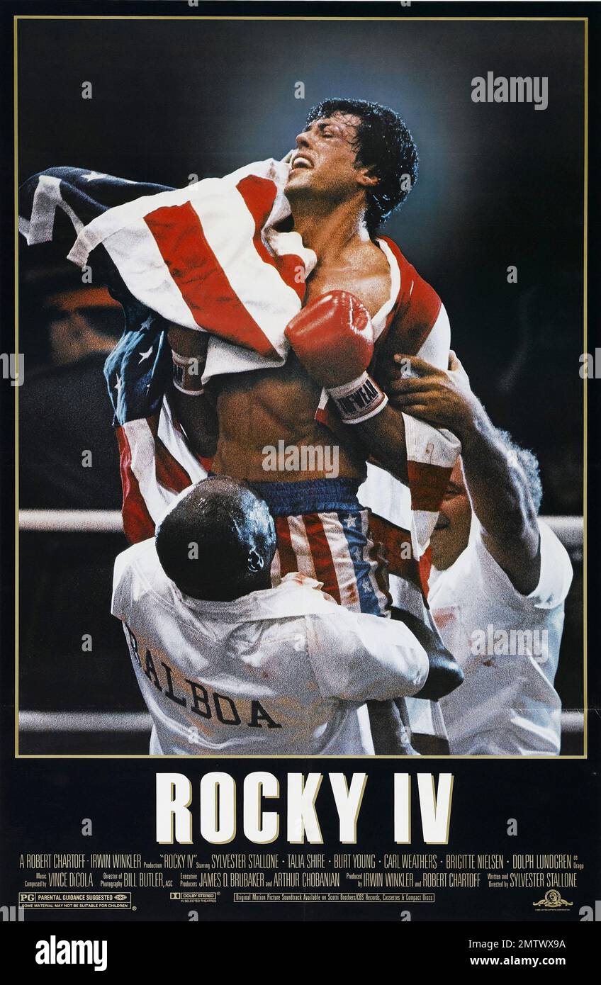 Rocky 4 Poster Poster For “Rocky IV” 1985 By Sylvester Stallone