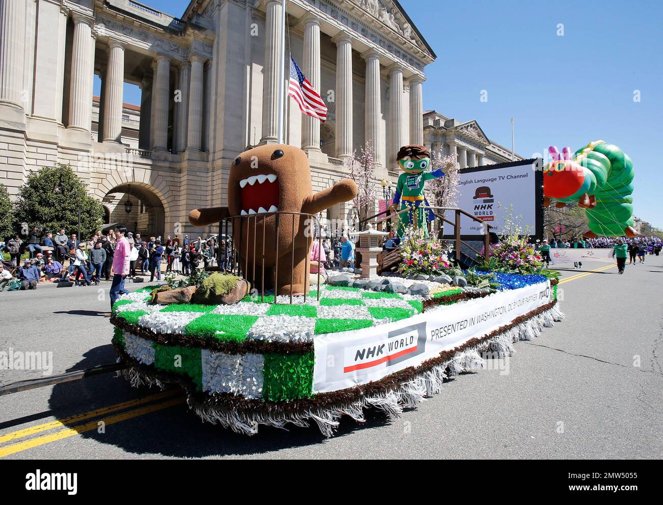IMAGE DISTRIBUTED FOR NHK WORLD - NHK WORLD TV's mascot Domo, left, and ...