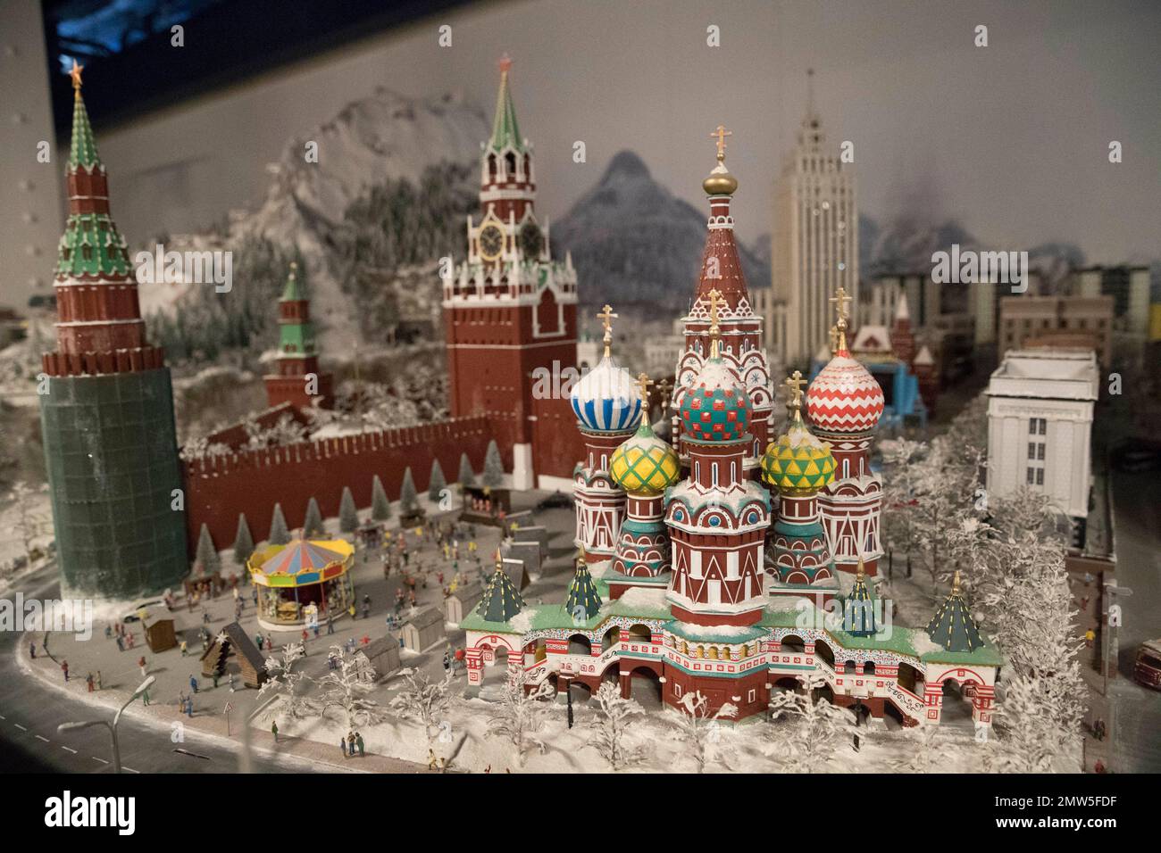 Saint Basil's Cathedral and the Kremlin are depicted in the Europe ...
