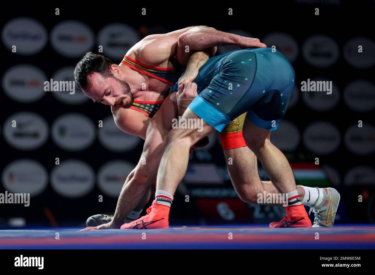ZAGREB, KROATIEN – FEBRUAR 01: Evan Richard Henderson aus den USA tritt ...