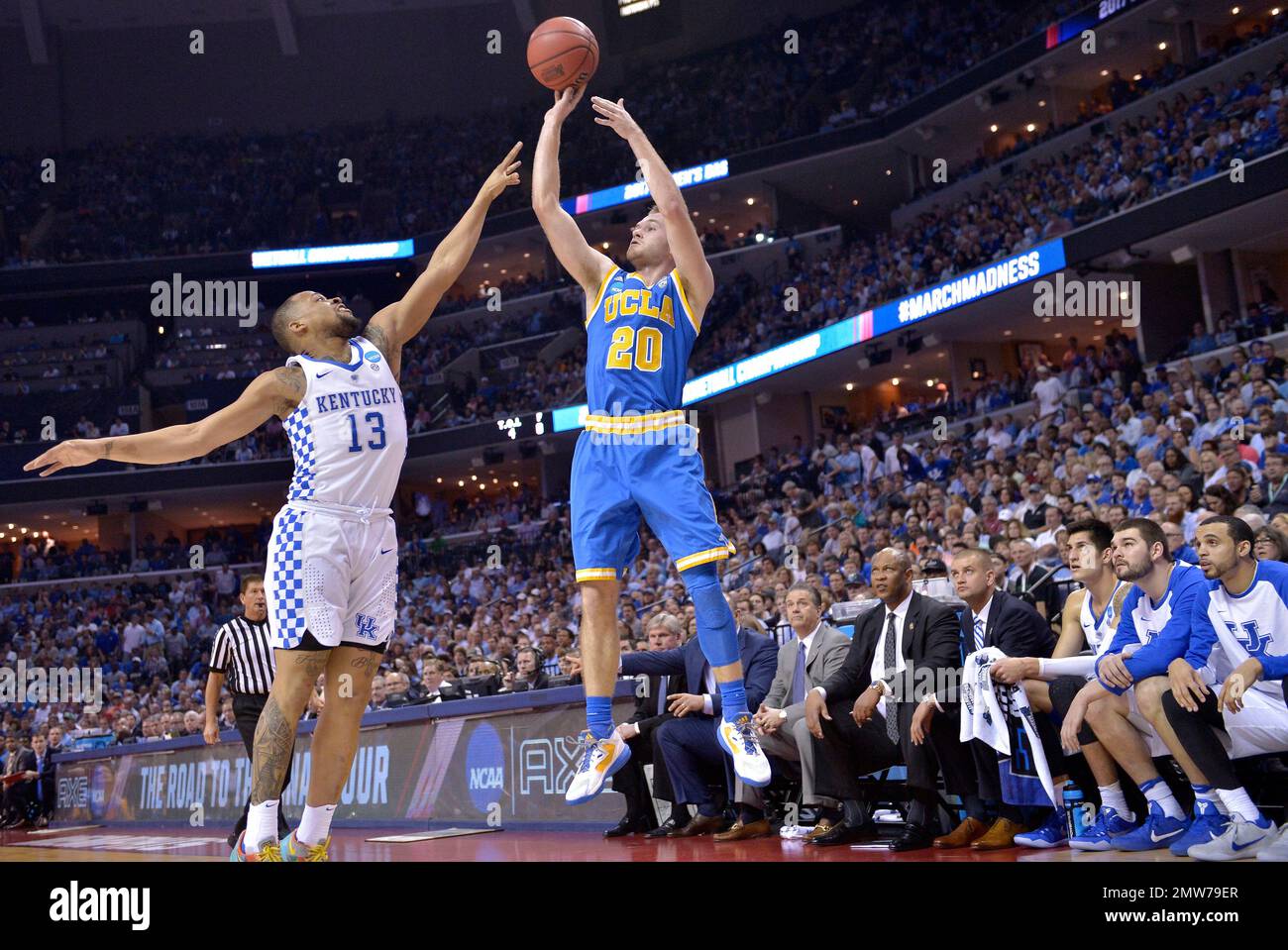UCLA guard Bryce Alford shoots against Kentucky guard Isaiah Briscoe in ...