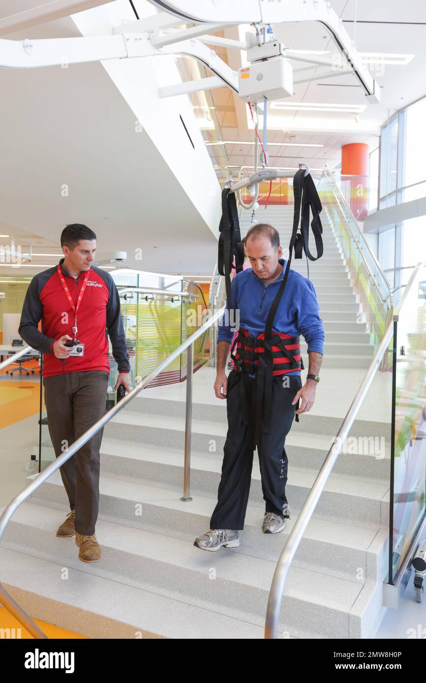 A demonstration in the Legs + Walking Lab of a custom-designed ...