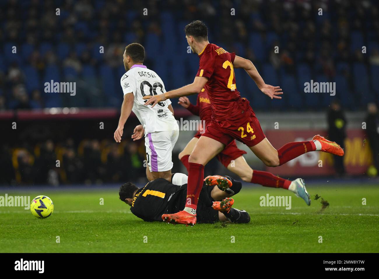 Rom, Italien. 1. Februar 2023 Cyriel Dessers of U.S. Cremonese und ...