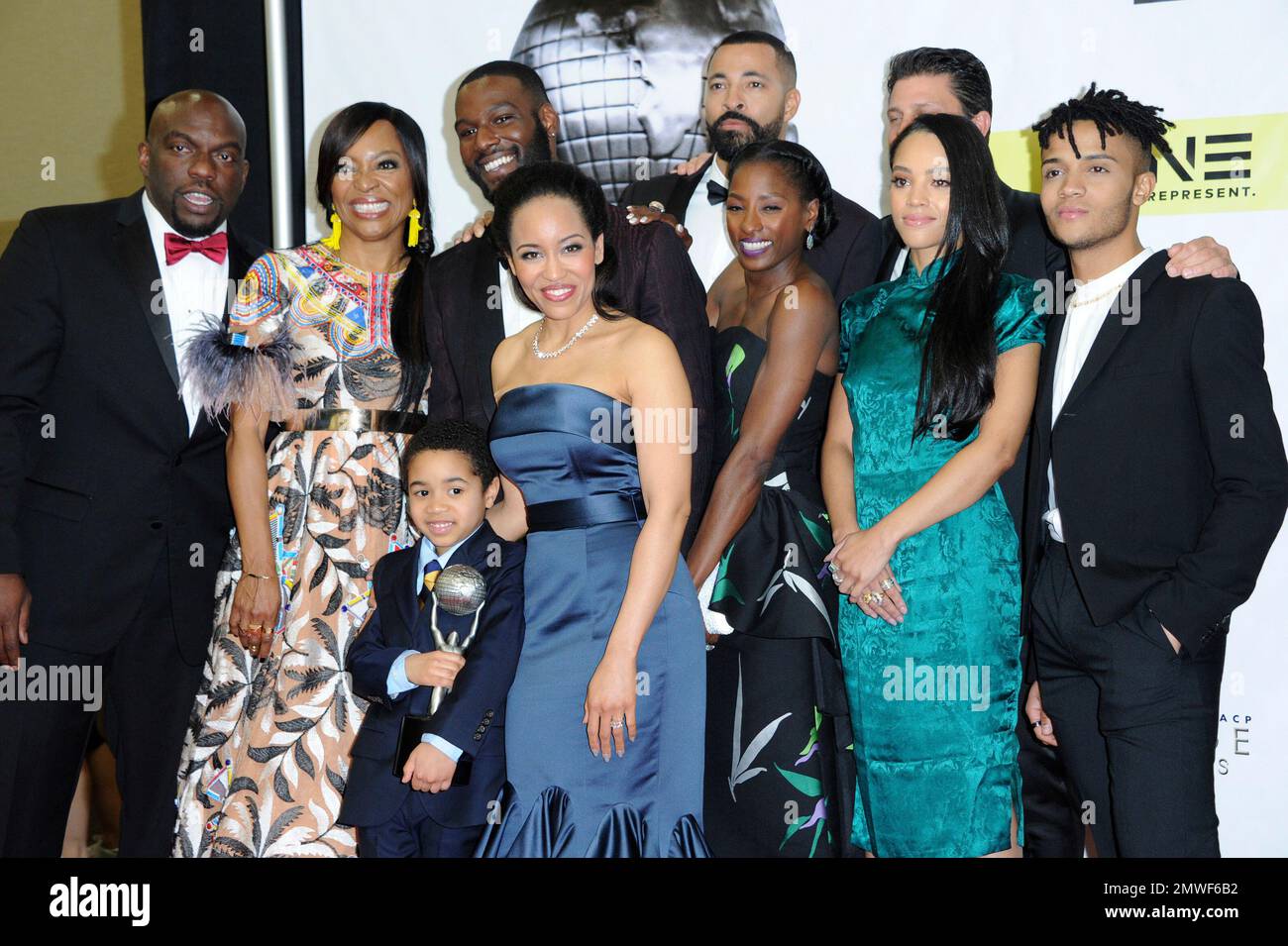 Omar J. Dorsey, from left, Tina Lifford, Ethan Hutchison, Kofi Siriboe ...