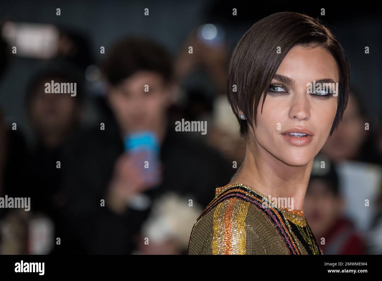 Model and actress Ruby Rose poses for photographers upon arrival at the ...