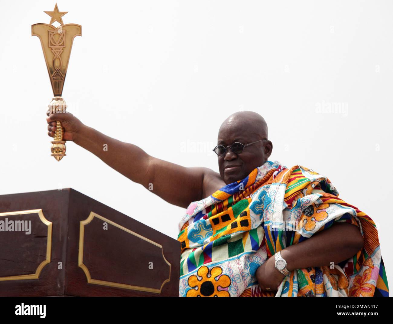 Ghana President elect Nana Akufo-Addo during his inauguration ceremony ...