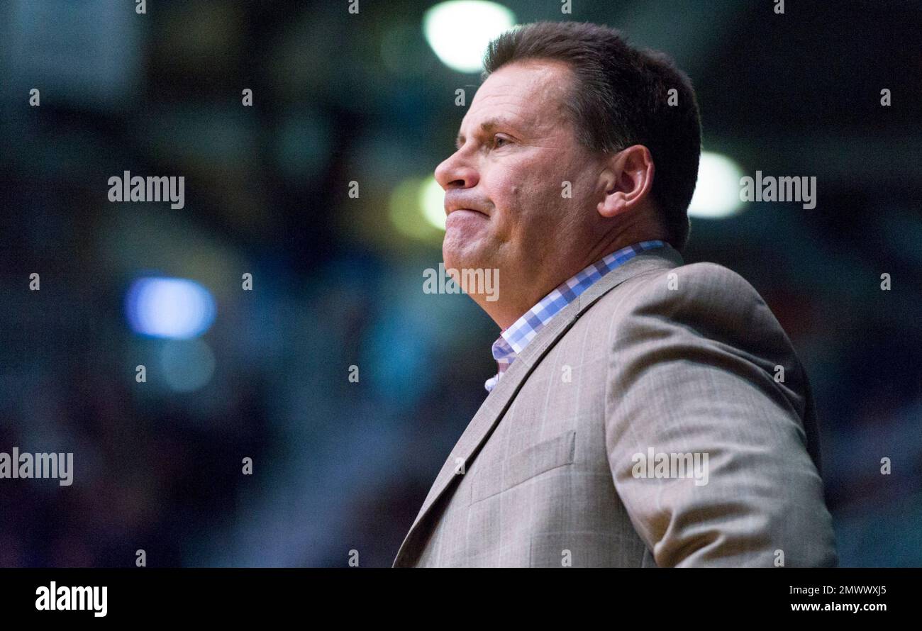 Central Arkansas head coach Russ Pennell watches the action on the ...