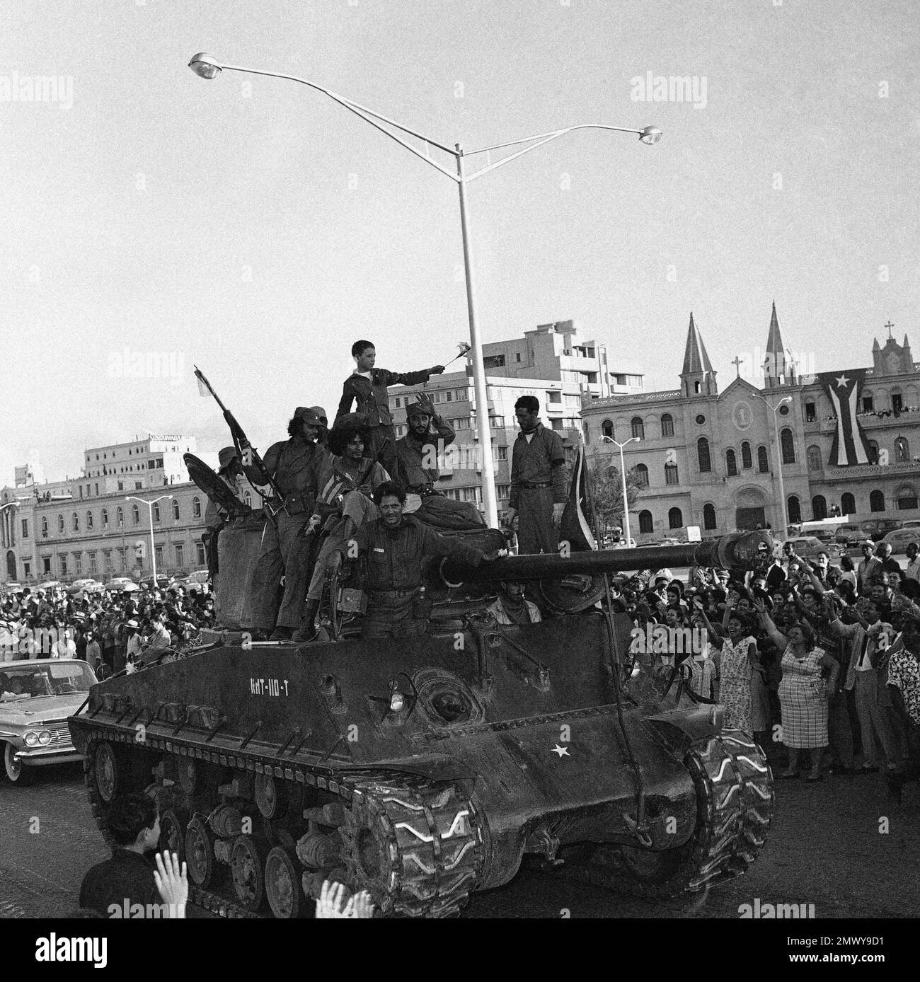 FILE - In this Jan. 8, 1959 file photo, the son of rebel leader Fidel ...
