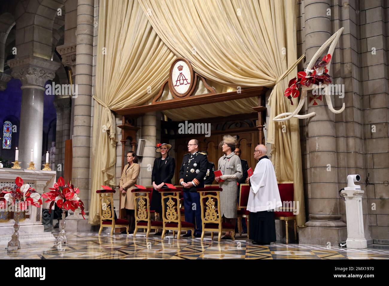 Left to right, Princess Stephanie of Monaco, Princess Charlene of ...