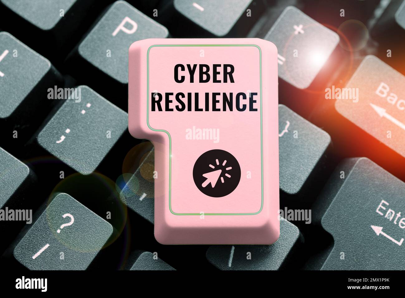 Schreiben, der Text Cyber Resilience (Cyber-Widerstandsfähigkeit ...