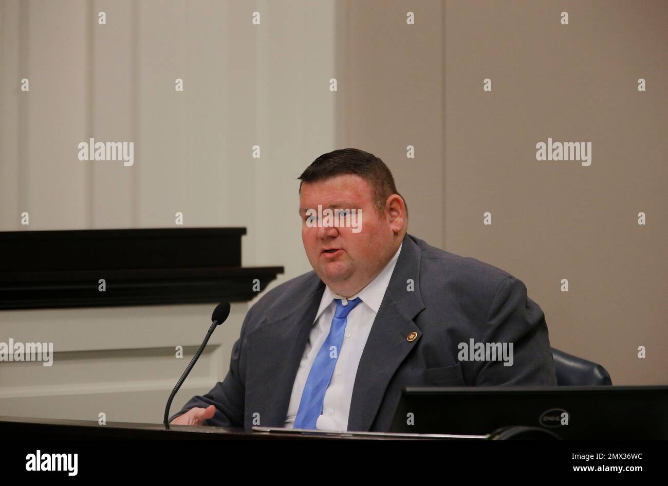 State Law Enforcement Division agent Almon Brown, speaks during Former ...