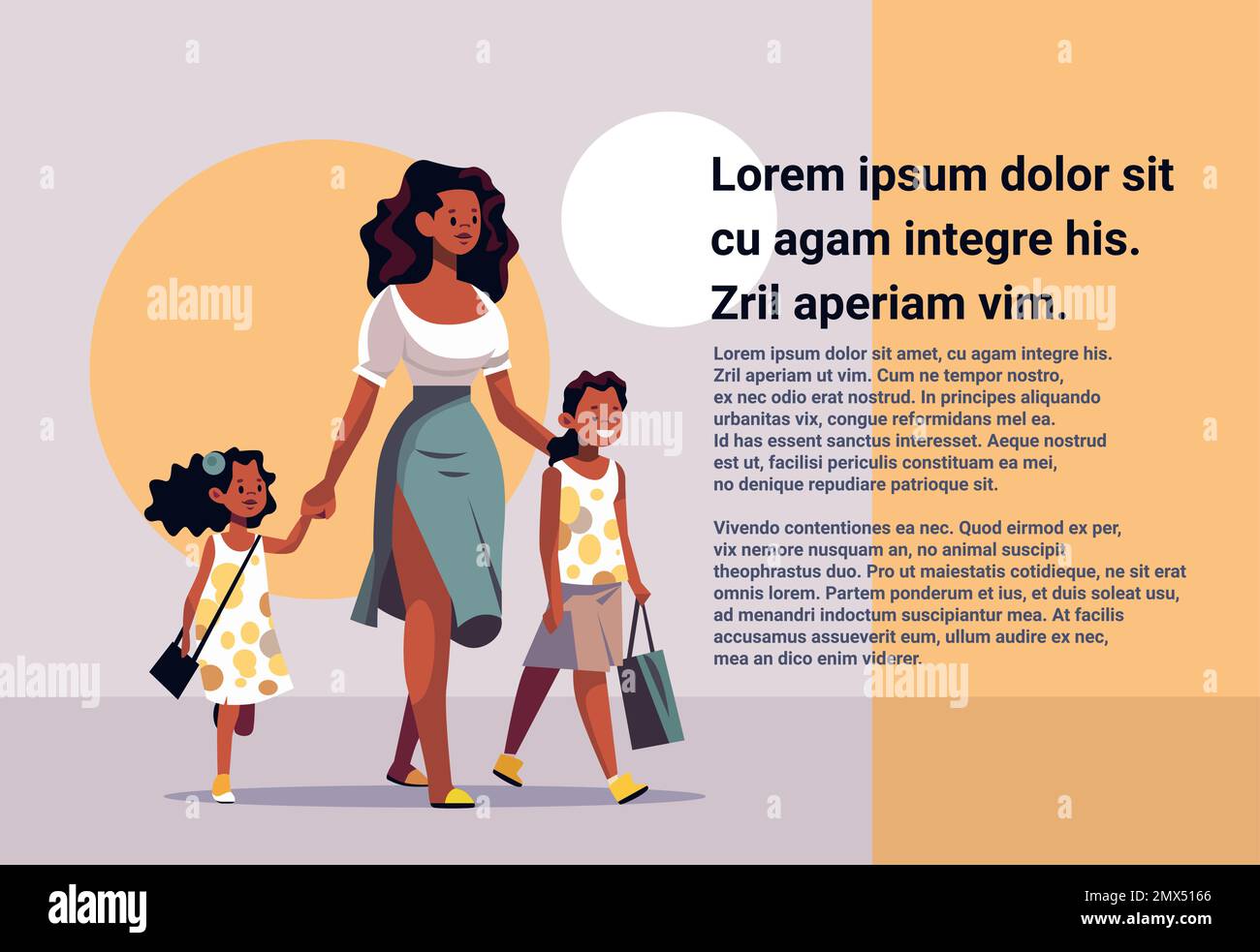 Mutter und schulmädchen Stock-Vektorgrafiken kaufen - Alamy