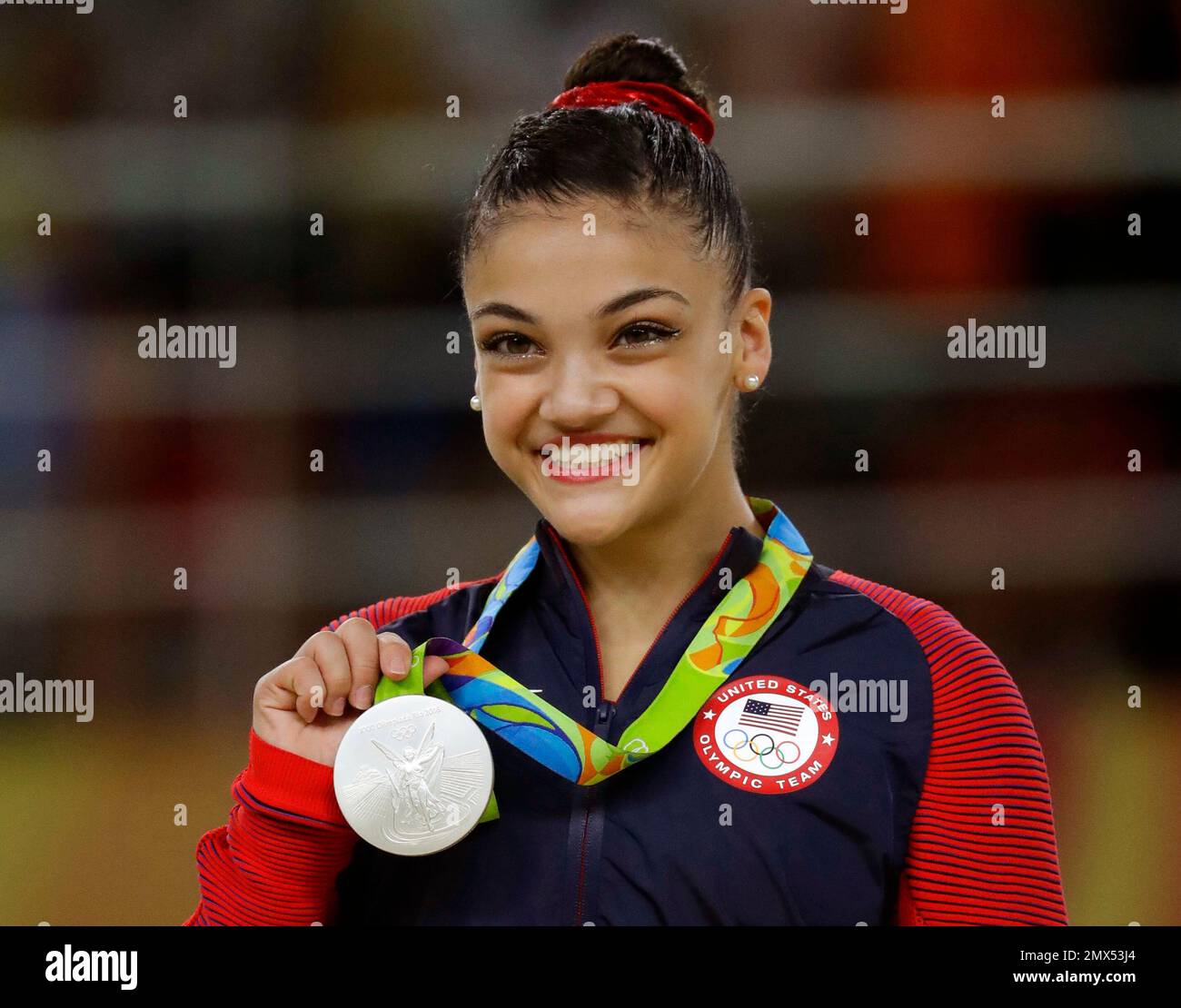 FILE - In this Aug. 15, 2016 file photo, United States gymnast Lauren ...
