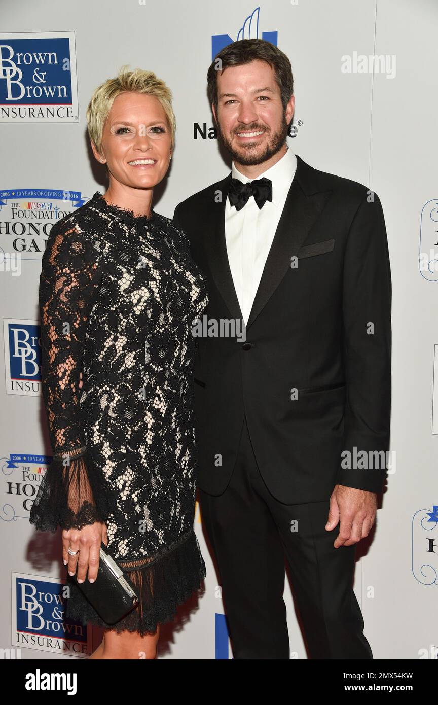 NASCAR driver Martin Truex Jr. and girlfriend Sherry Pollex attend the ...