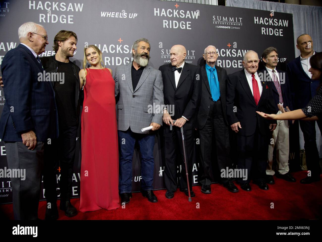 Actor Luke Bracey, second from left, actress Teresa Palmer, director ...