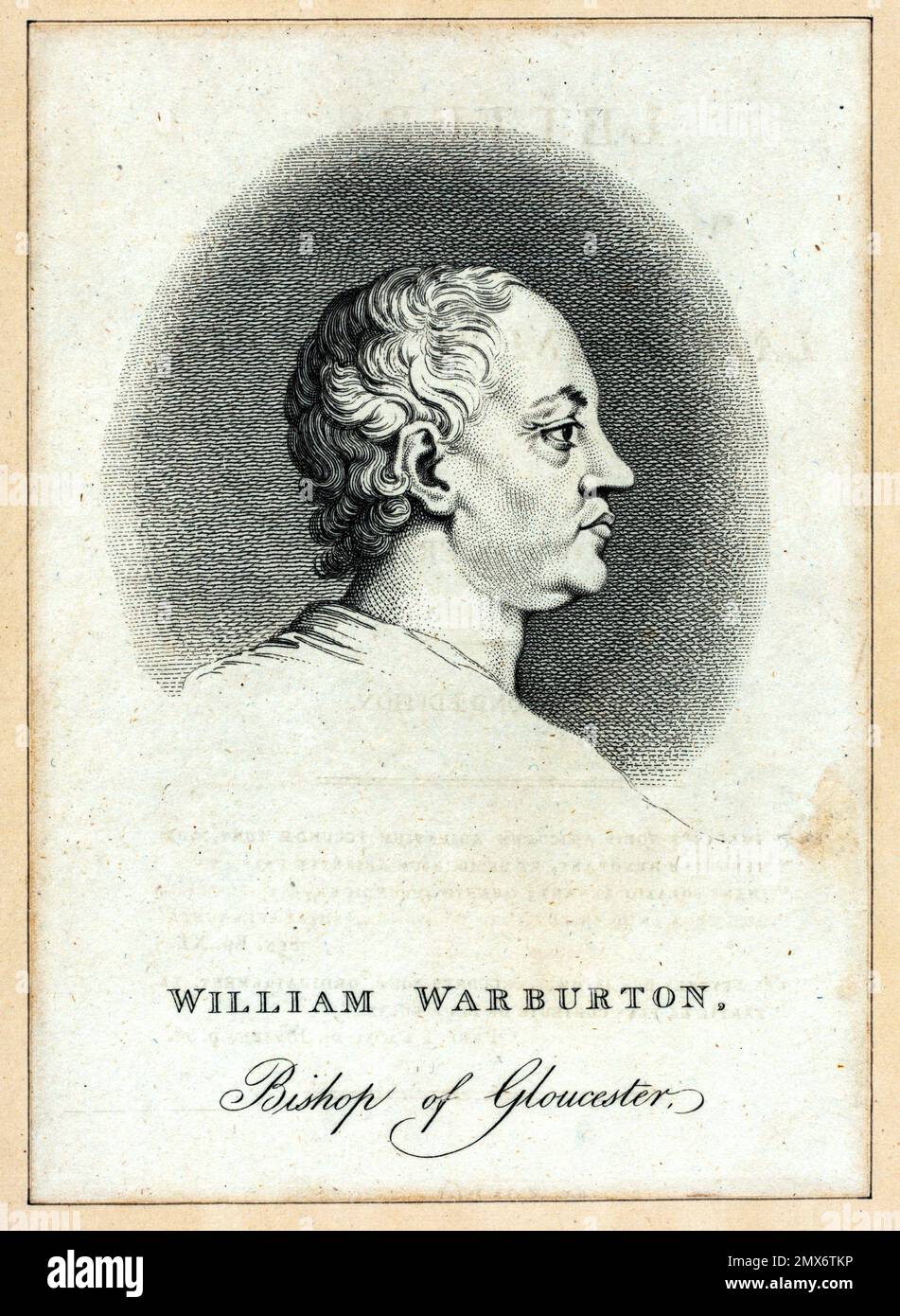William Warburton, Bischof von Gloucester. Emmet Sammlung von ...