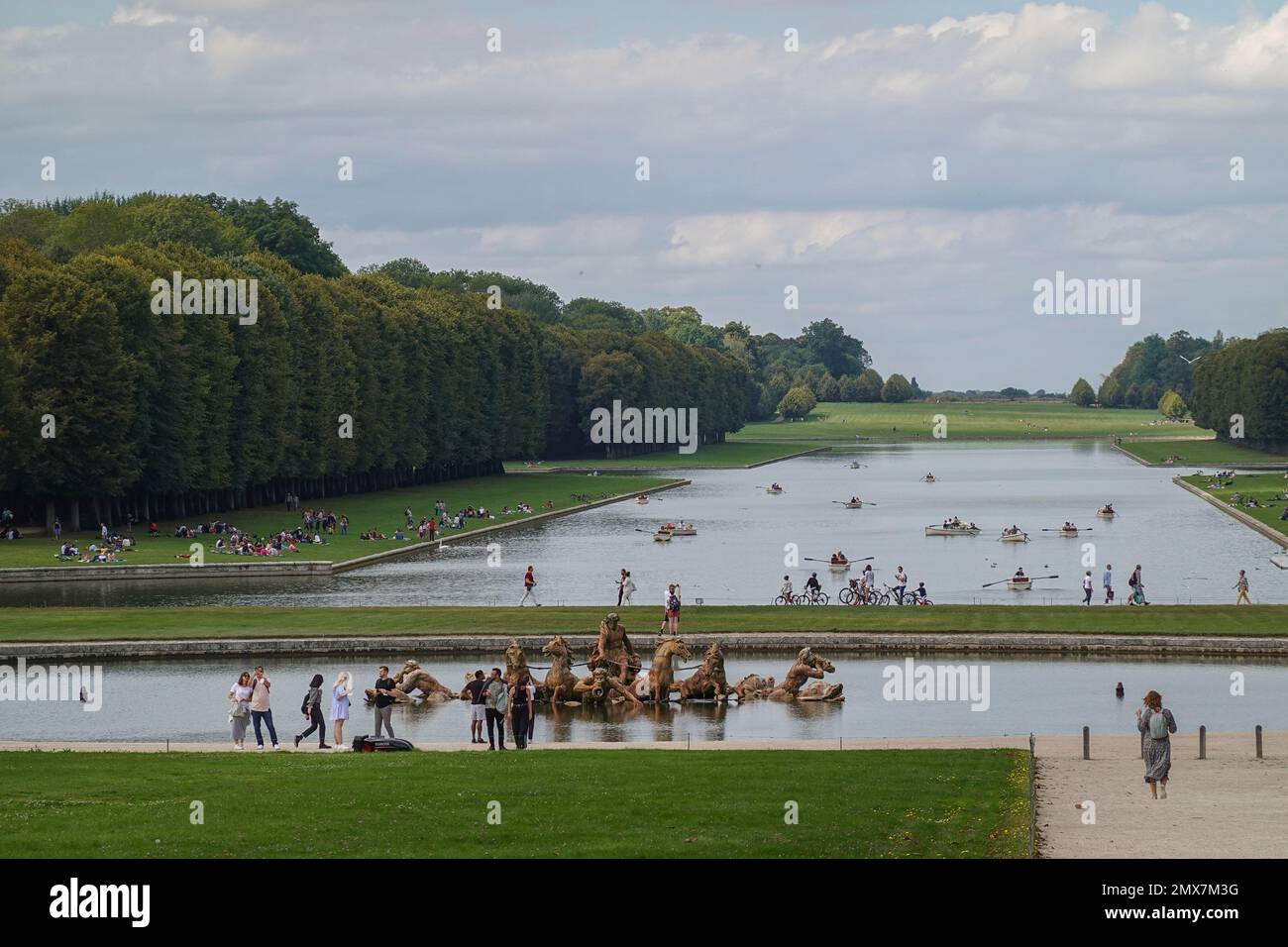 Frankreich, Versailles, Gärten des berühmten Schlosses von Versailles ...