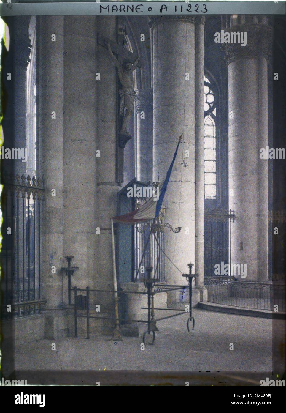 Reims, Marne, Champagne, Frankreich der Ort der Statue der Johanna d ...