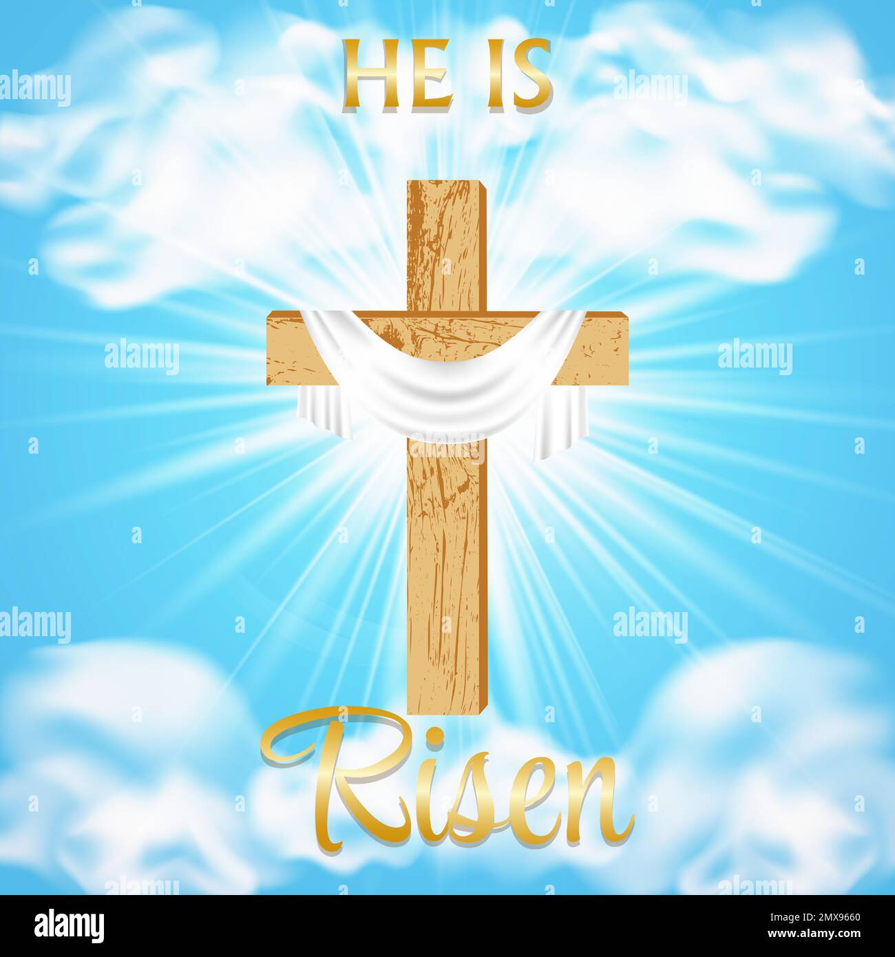 Ostern aufwrstehung Stock-Vektorgrafiken kaufen - Alamy