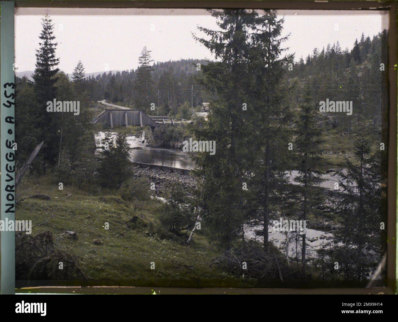 Zwischen Notodden und Kongsberg, Norway Water Cours und Pont on the ...