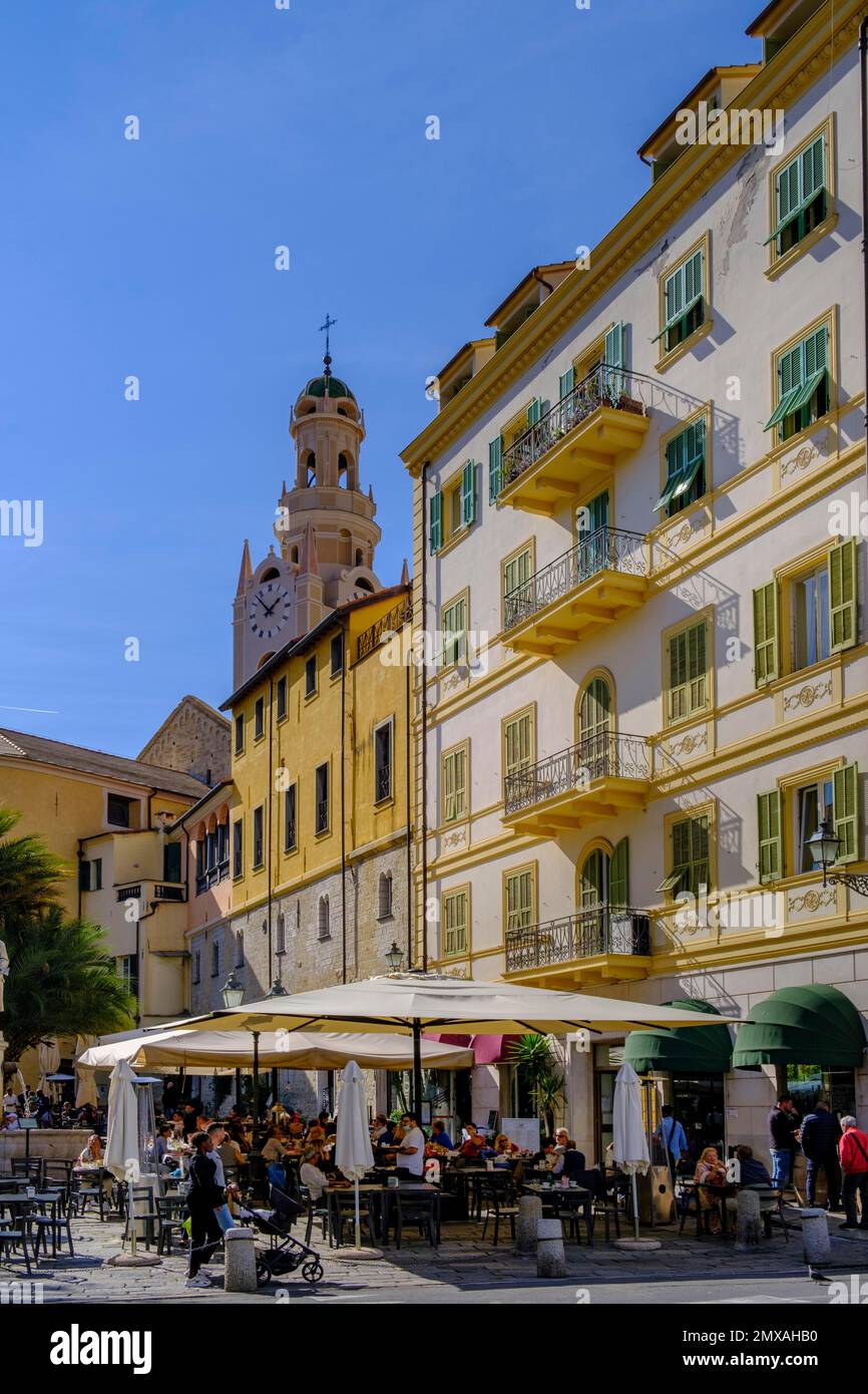 Piazza Eroi Sanremesi, mit Cattedrale San Siro, San Remo, Sanremo ...