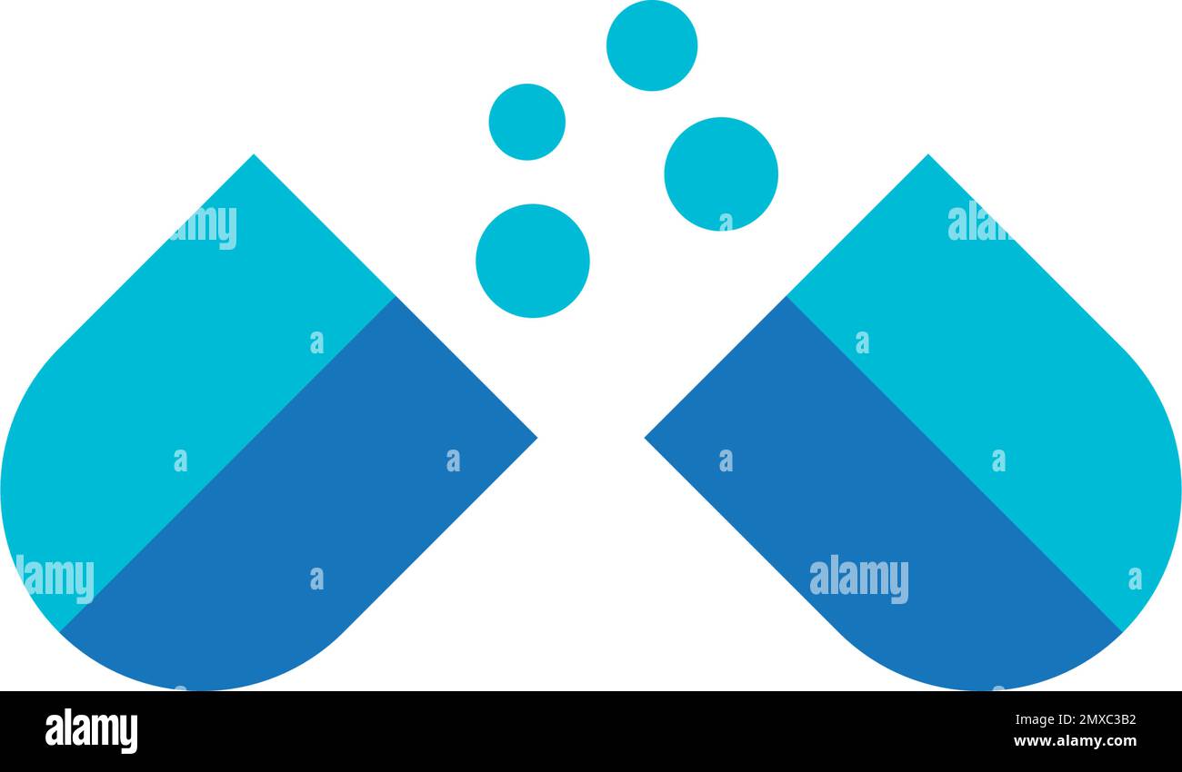 Medizinisches Pil-Symbol Vektordarstellung Logo-Design Stock ...