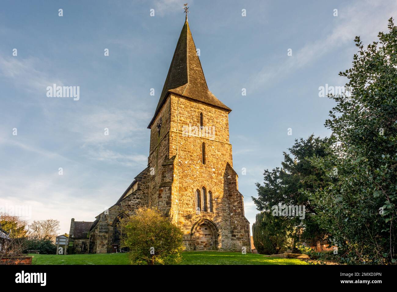 Heathfield, Januar 18. 2023: All Saints Church in Old Heathfield ...