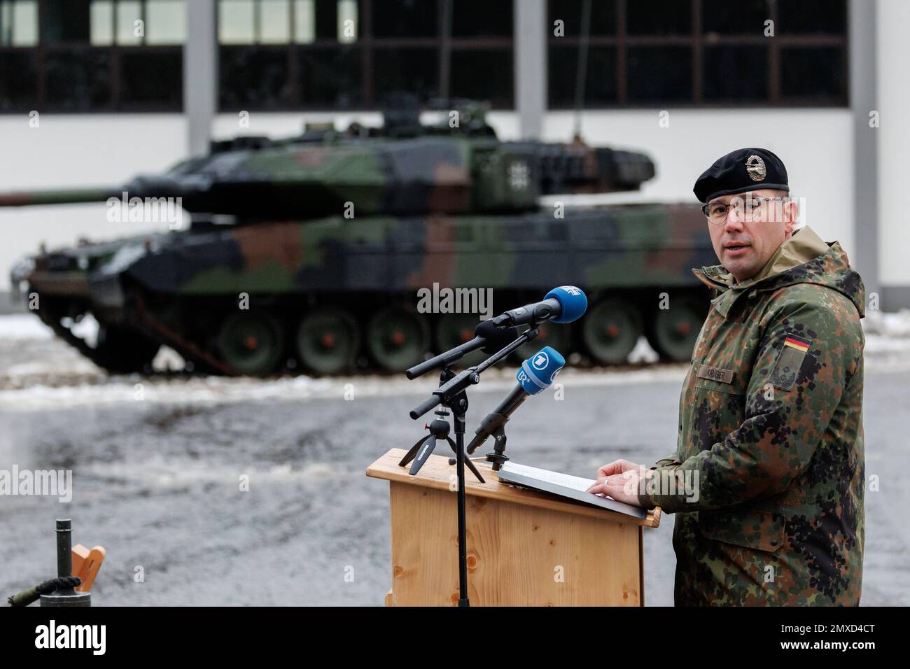 Pfreimd, Deutschland. 03. Februar 2023. Oberstleutnant Marek Krüger ...